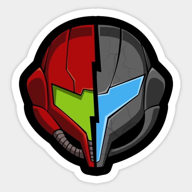 Metroid - Duality of Samus - Metroid - Sticker | TeePublic